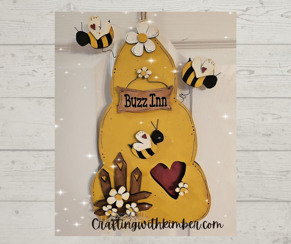 Wonky Beehive "Buzz Inn" Porch Hanger – Crafting with Kimber