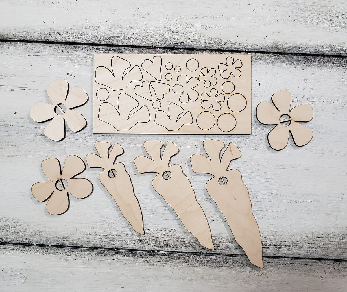 Wonky Carrot Trio and flower wreath attachments – Crafting with Kimber