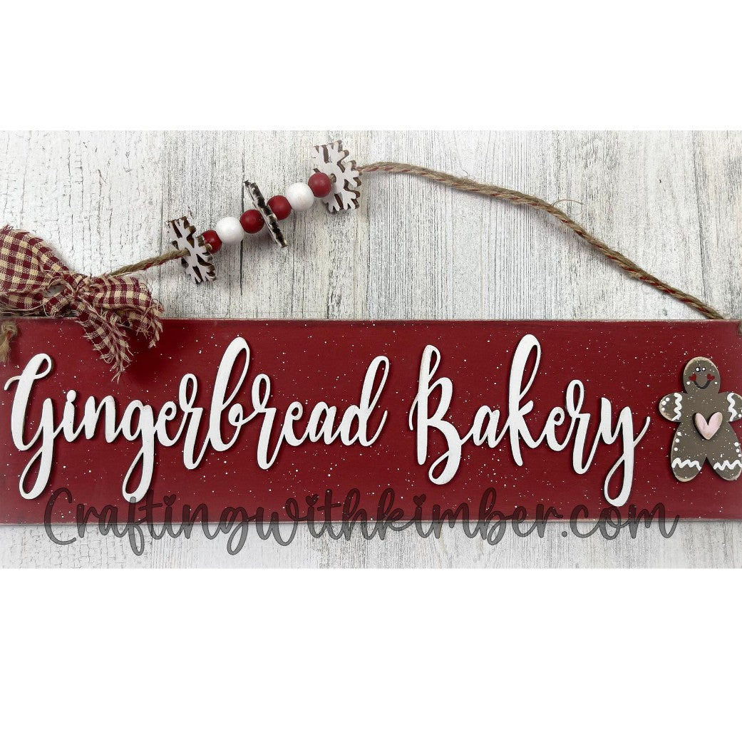 Gingerbread Bakery Sign – Crafting with Kimber