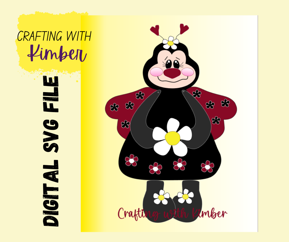 Layla the Ladybug Digital SVG FILE – Crafting with Kimber