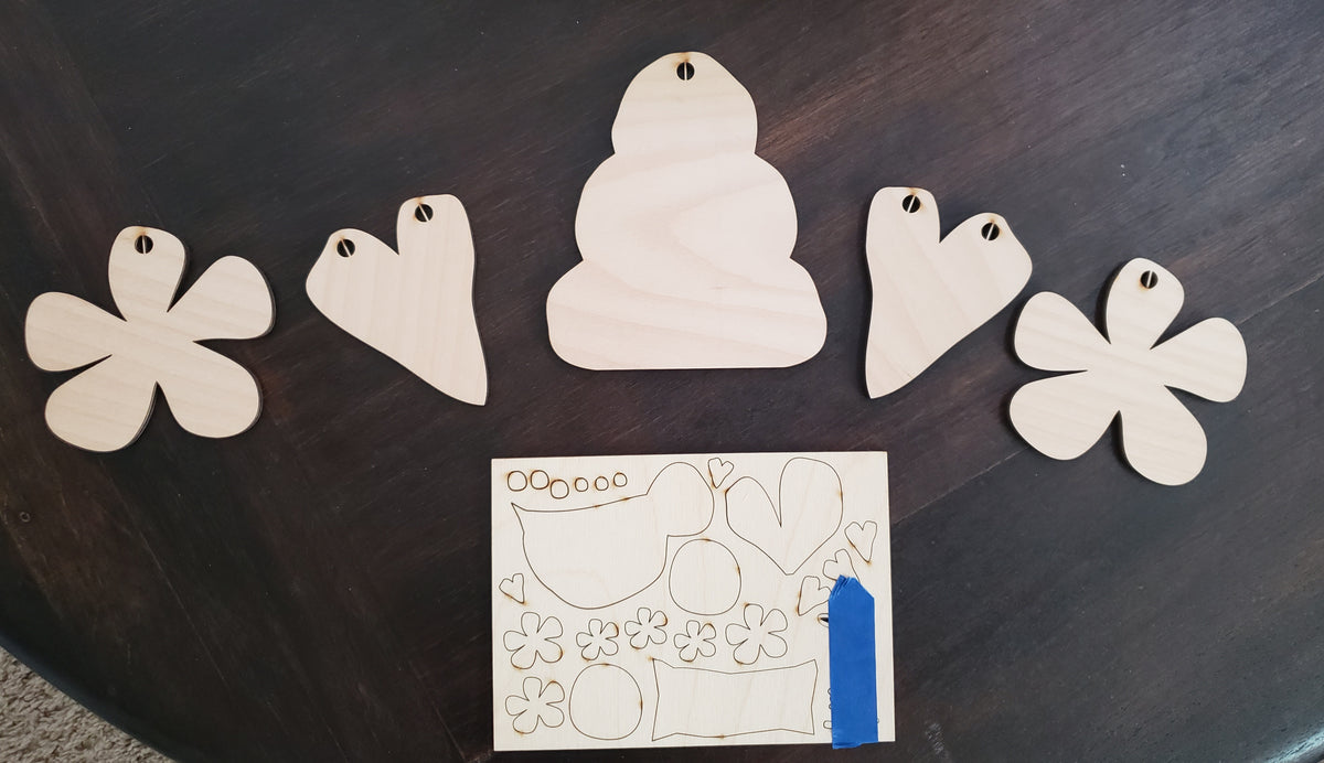 Wonky Bee, Beehive, Heart and Flower banner set – Crafting with Kimber