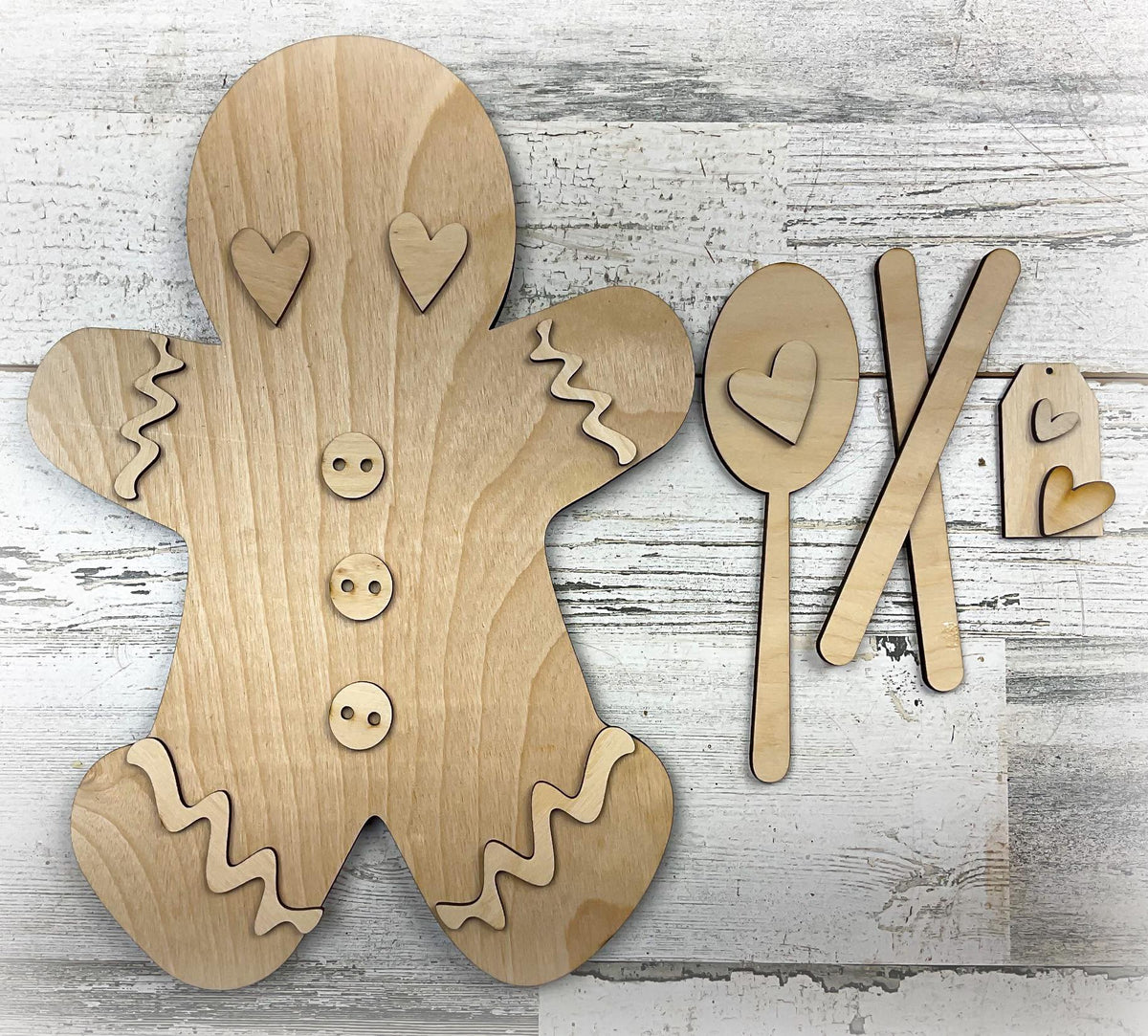 Large Chunky Gingerbread Man – Crafting with Kimber