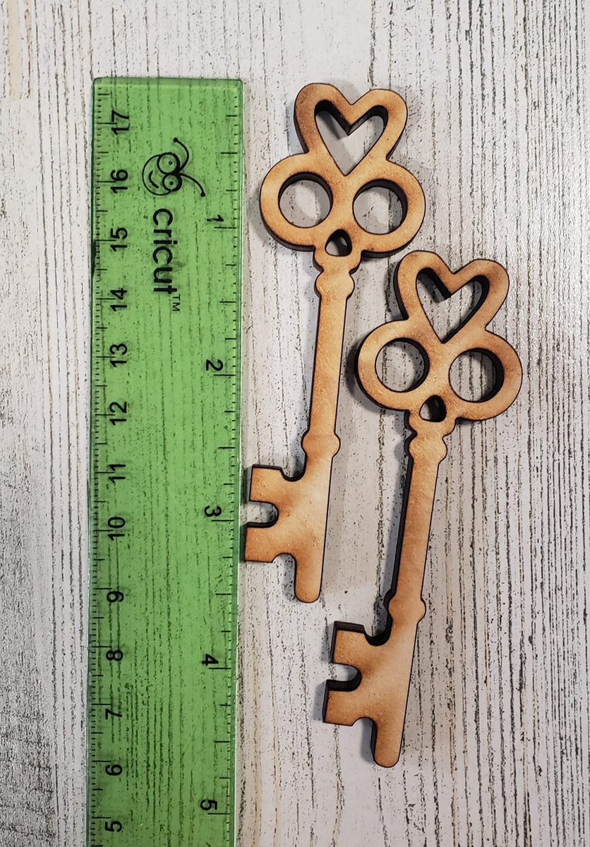 Wooden Keys 2 pc – Crafting with Kimber