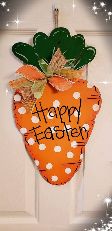 Easter/Spring Carrot Door Hanger Kit – Crafting with Kimber